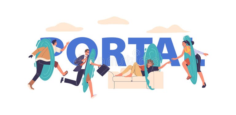 Communication Portals Stock Illustrations – 72 Communication Portals ...