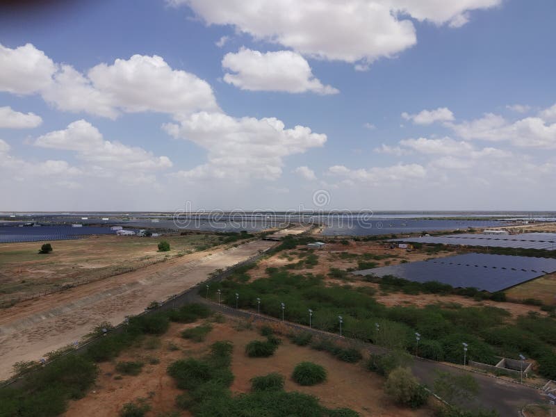 Solar park stock image. Image of gujarat, huge, charanka - 126849007