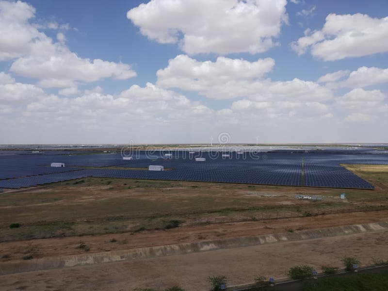 Solar park stock photo. Image of solar, park, charanka - 126849014