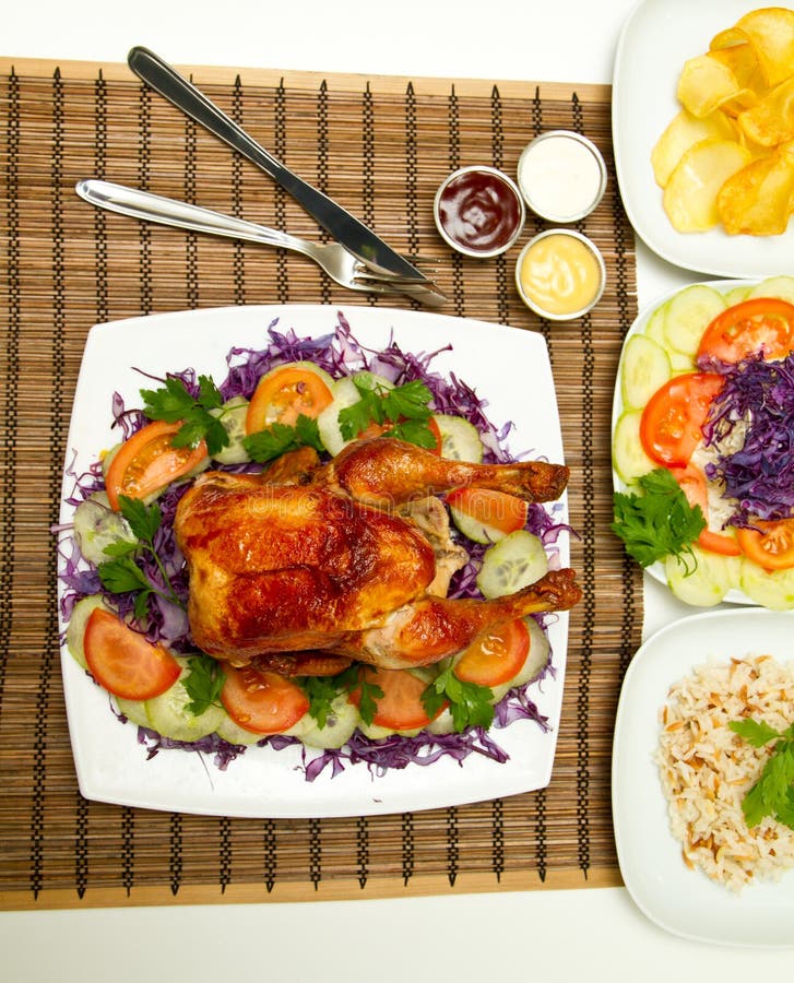 Dinner stock photo. Image of oven, kitchen, meat, plate - 29798220