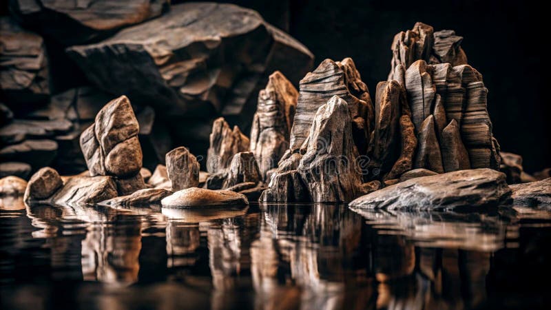 Sculpting with Shadows: a Charcoal Drawing Exploring the Rugged Beauty ...