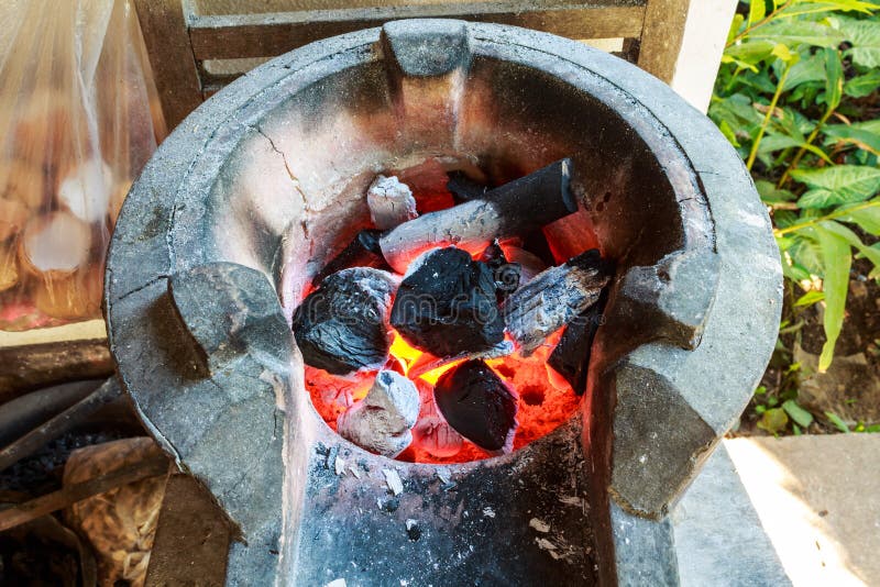 Modern design fire pit stock photo. Image of burning, embers - 5543562