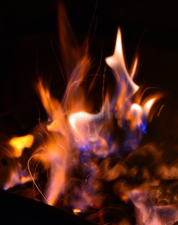 Charcoal Fire stock photo. Image of burning, fire, charcoal - 53373694