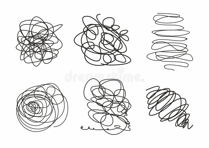 Charcoal Pencil Curly Lines and Squiggles. Scribble Brush Strokes ... Charcoal Pencil Curly Lines and Squiggles. Scribble Brush Strokes ...