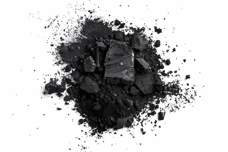 Charcoal Stock Image Isolated Vector Style Stock Vector - Illustration ...