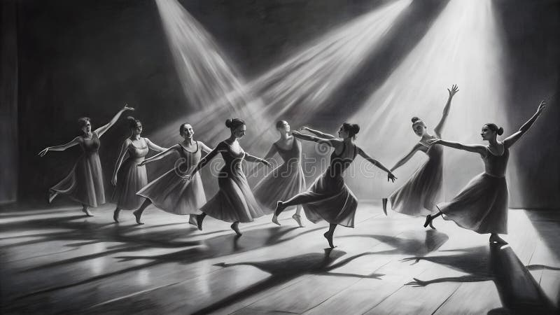 The Dance of Shadows: a Study of Light and Form in Charcoal Generative ...