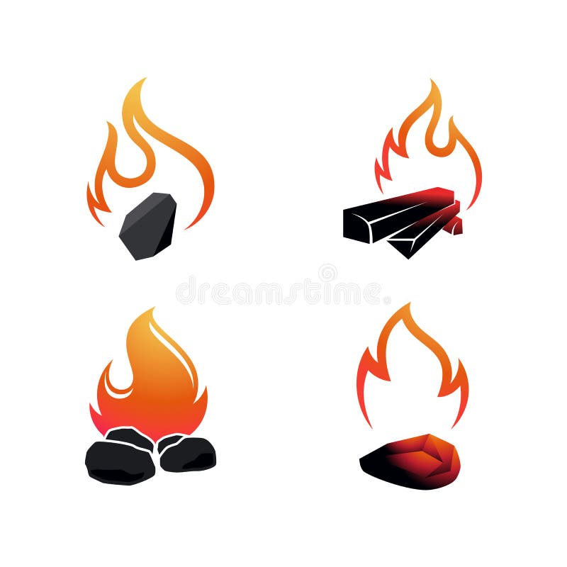 Charcoal Vector Icon Design Illustration Stock Vector - Illustration of ...