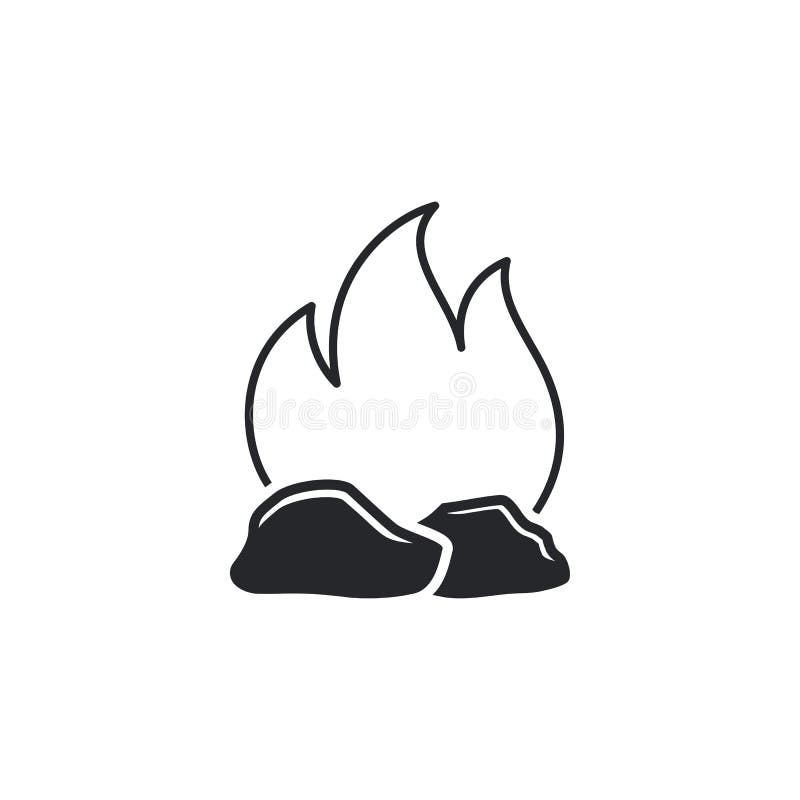 Charcoal Vector Icon Design Illustration Stock Vector - Illustration of ...