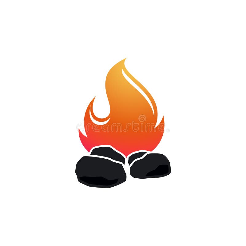 Charcoal Vector Icon Design Illustration Stock Vector - Illustration of ...