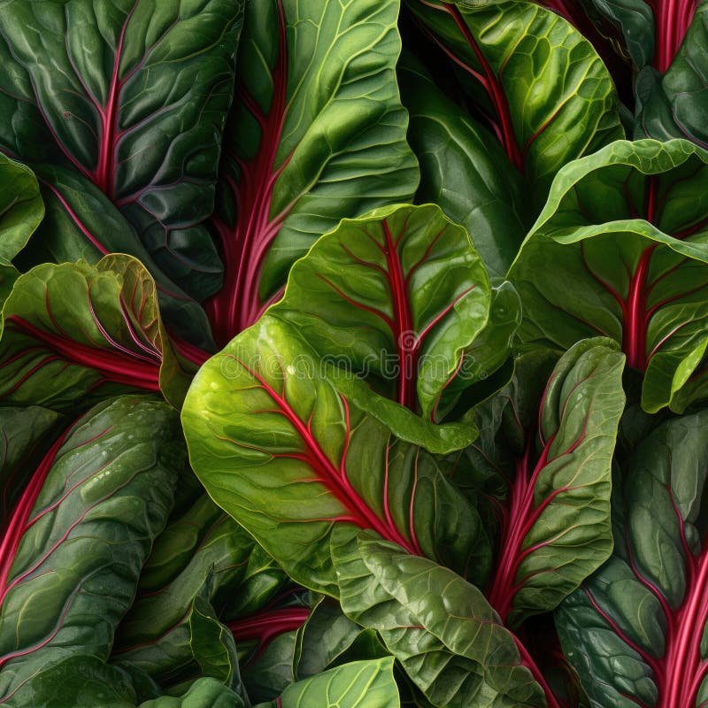 Chard Pattern Ultra Realistic Stock Illustration - Illustration of ...