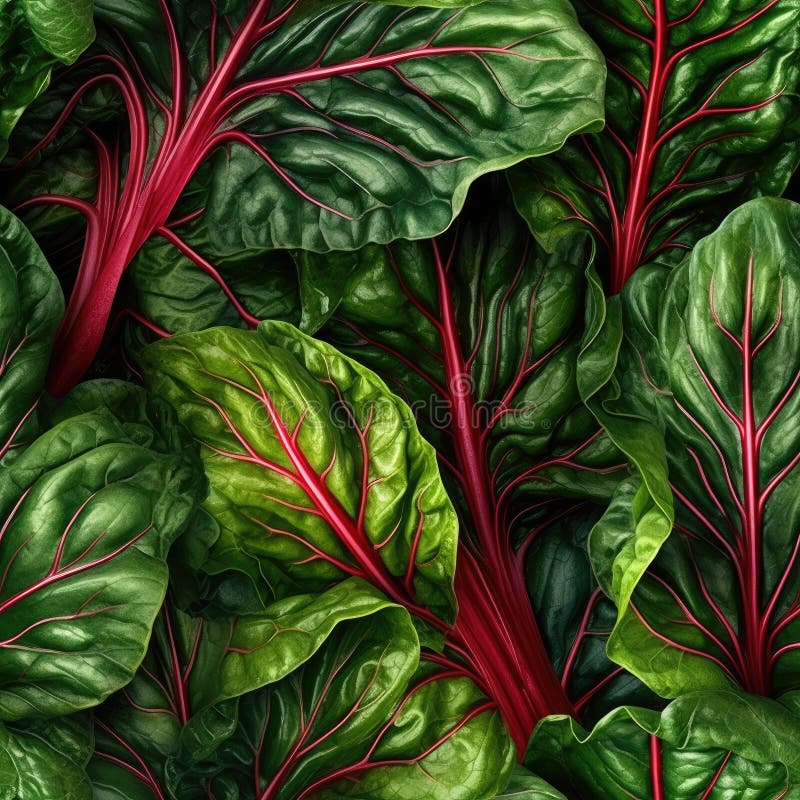 Chard Pattern Ultra Realistic Stock Illustration - Illustration of ...