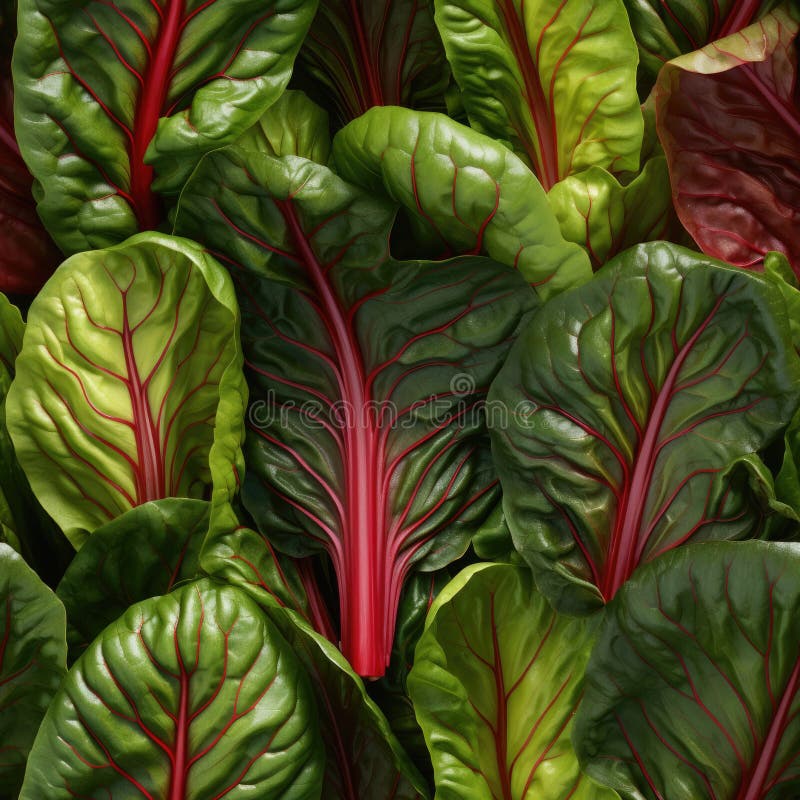 Chard Pattern Ultra Realistic Stock Illustration - Illustration of ...