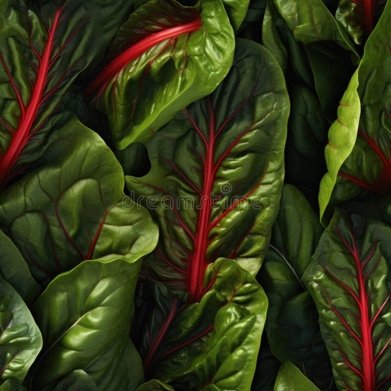 Chard Pattern Ultra Realistic Stock Illustration - Illustration of ...