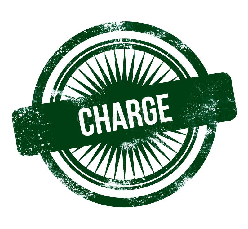 Charge - Green Grunge Stamp Stock Illustration - Illustration of charge ...