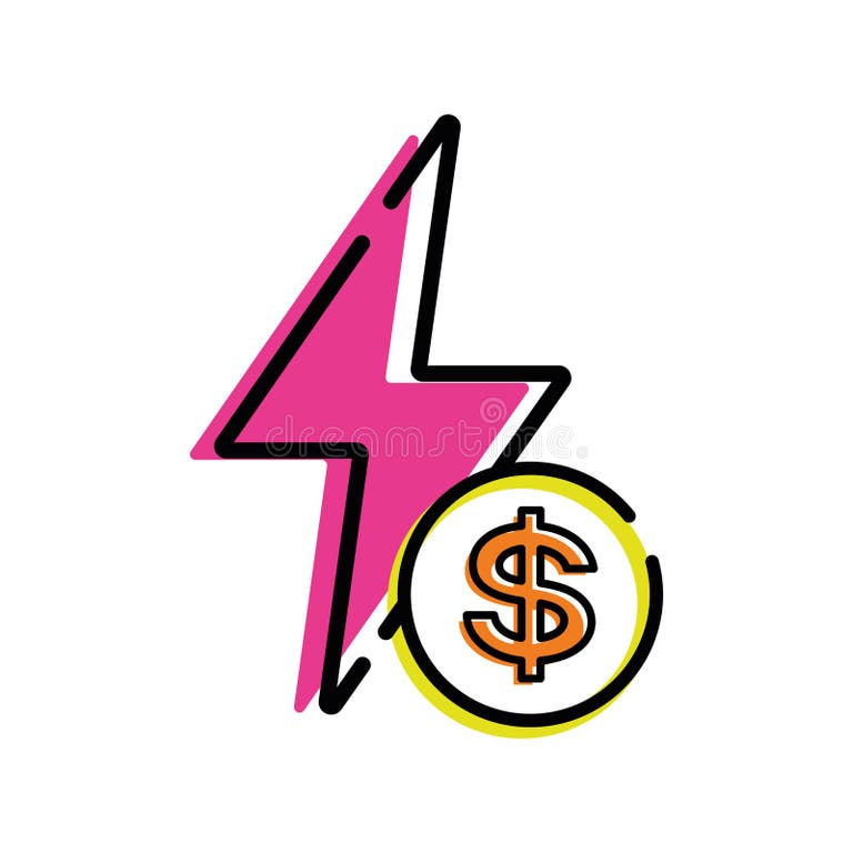 Charge icon sketch Vector stock vector. Illustration of drawn - 329963205