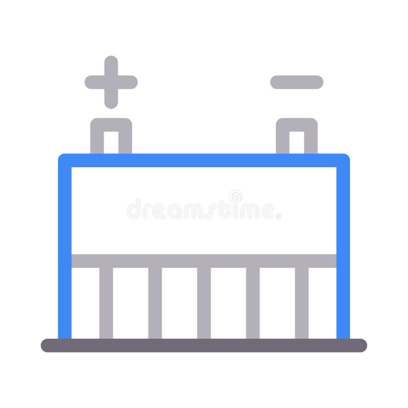 Charge Vector Color Line Icon Stock Vector - Illustration of electric ...