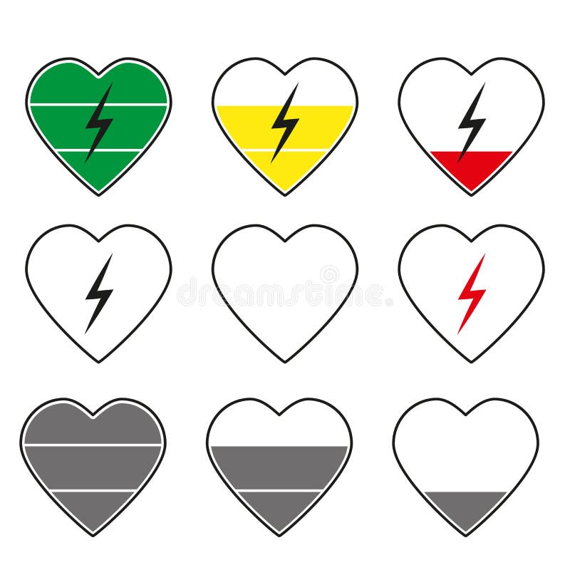 Low Charge Level Battery Icon Stock Photo - Image of white, level: 54893648