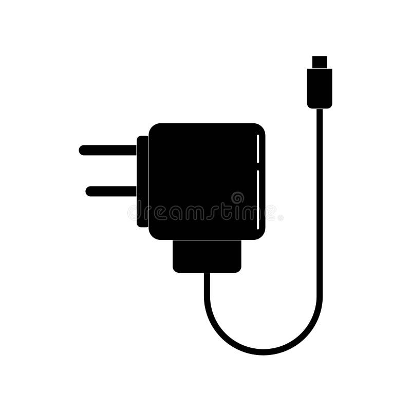 Charge Phone Icon Logo Vector Design Stock Vector - Illustration of ...