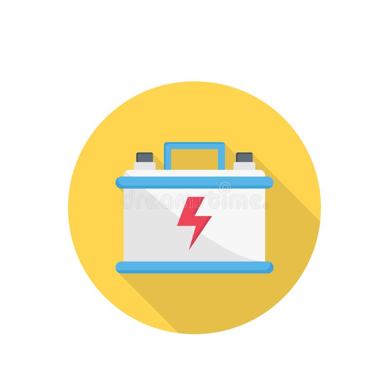 Charge Vector Flat Colour Icon Stock Vector - Illustration of ...