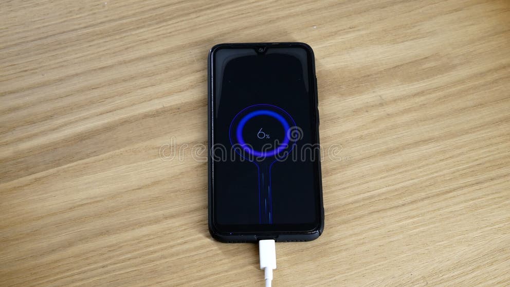 Charge Your Mobile Phone. Battery Indicator Stock Image - Image of ...