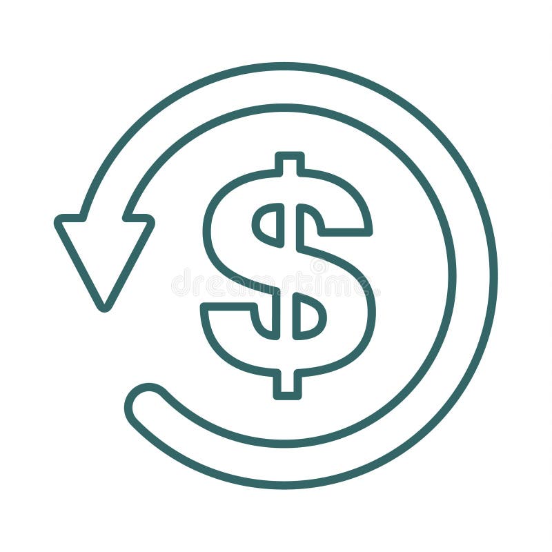 Chargeback Icon Symbol, Return Money Isolated on White Background Stock ... Chargeback Icon Symbol, Return Money Isolated on White Background Stock ...