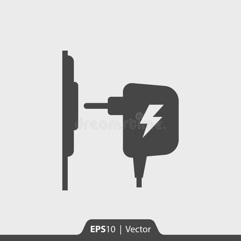Charger AC Adapter Icon for Web and Mobile Stock Illustration ...