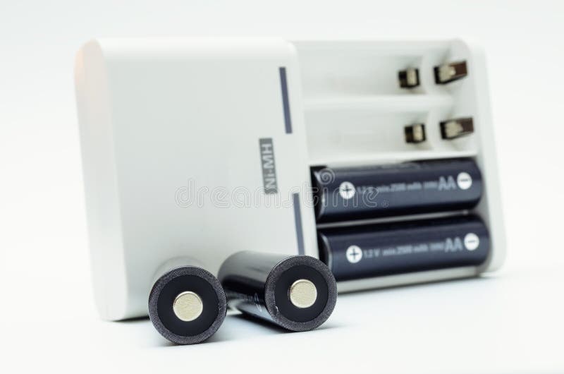 Charger and batteries stock image. Image of batteries - 86078233