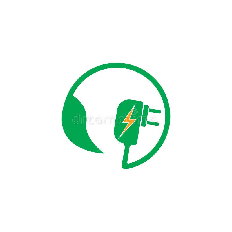 Charger Icon Logo Vector Design Stock Vector - Illustration of computer ...