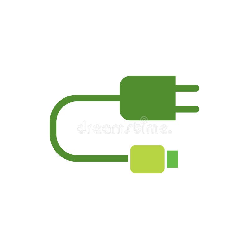 Charger Vector Icon Logo Design Stock Vector - Illustration of cable ...