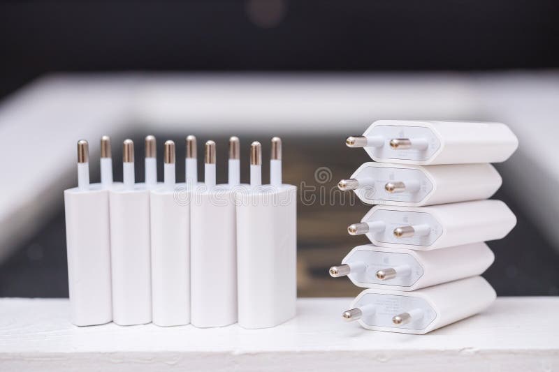 Chargers Blocks for Charging Editorial Stock Photo - Image of plug ...