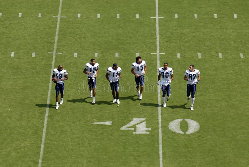Chargers Practice editorial stock image. Image of players - 4612914