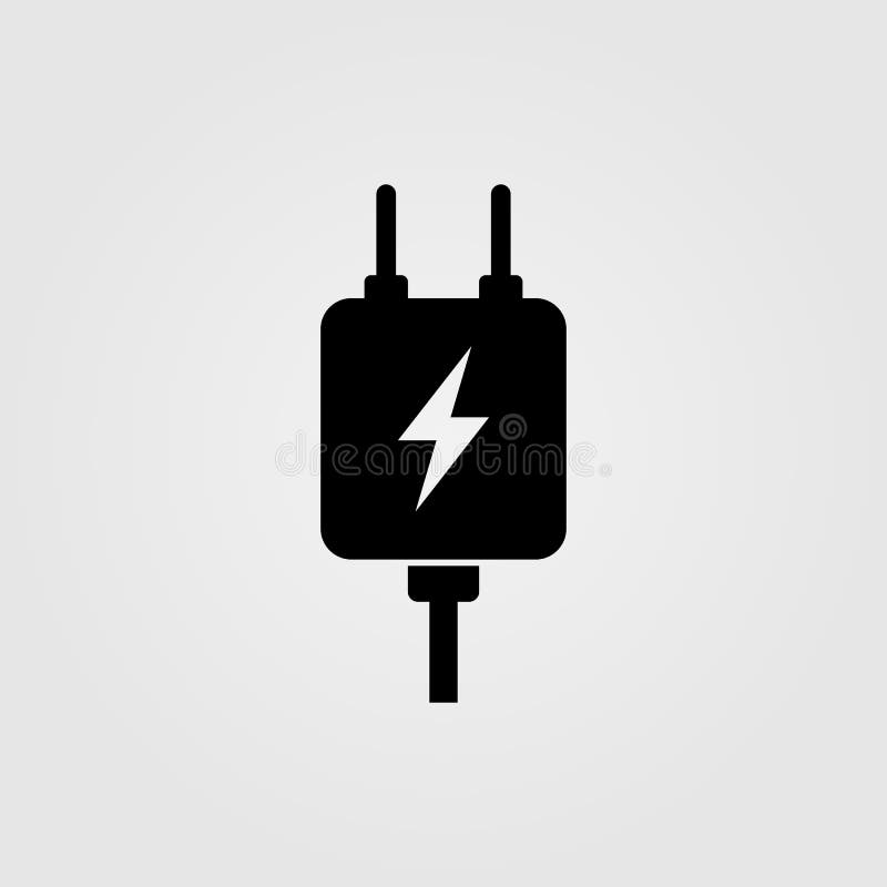 Charging Adapter Icon. Electronic Device Power Adapter Symbol Stock ...