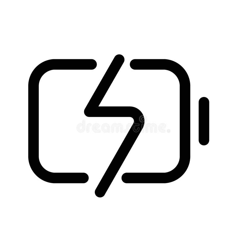 Charging Battery Icon Design in Filled and Outlined Style Stock Vector ...