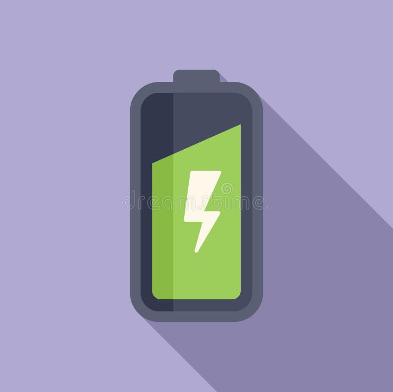 Charging Battery Level Up Icon Flat Vector. Power Electric Stock ...