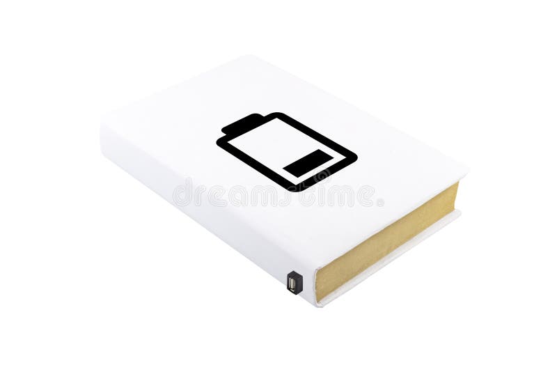 Charging a Book Connected To USB Stock Image - Image of isolated, pages ...