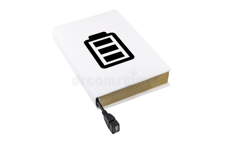 Charging a Book Connected To USB Stock Image - Image of learning ...