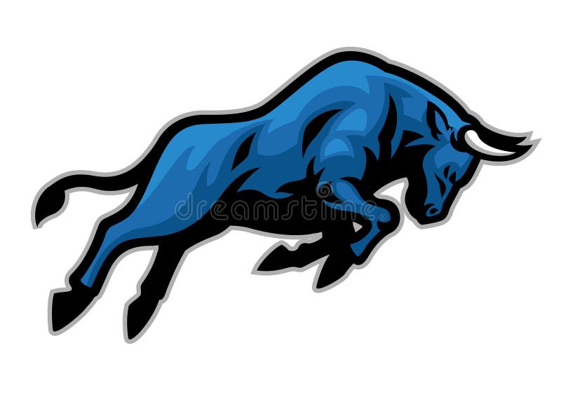 Charging bull stock vector. Illustration of aggressive - 45145496