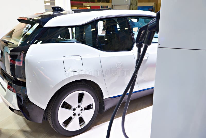 Charging electric car stock image. Image of alternative - 257683787 Charging electric car stock image. Image of alternative - 257683787