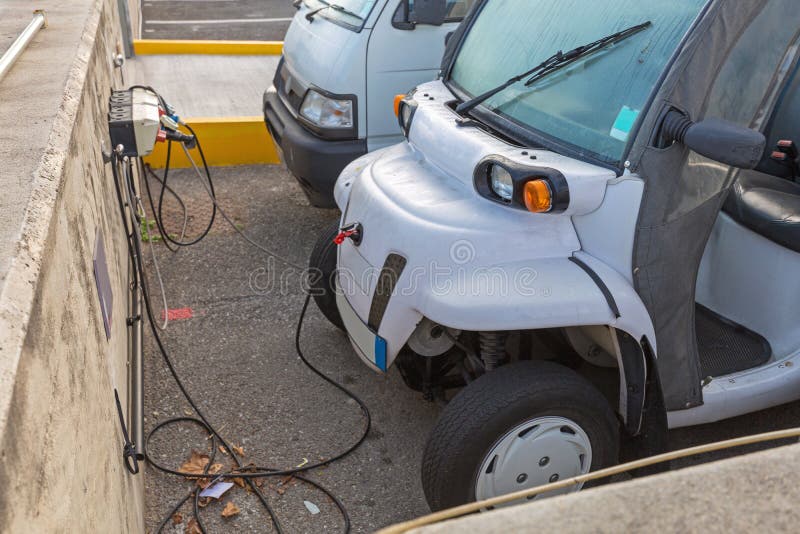Charging EV Wall Socket stock photo. Image of cannes - 163383742