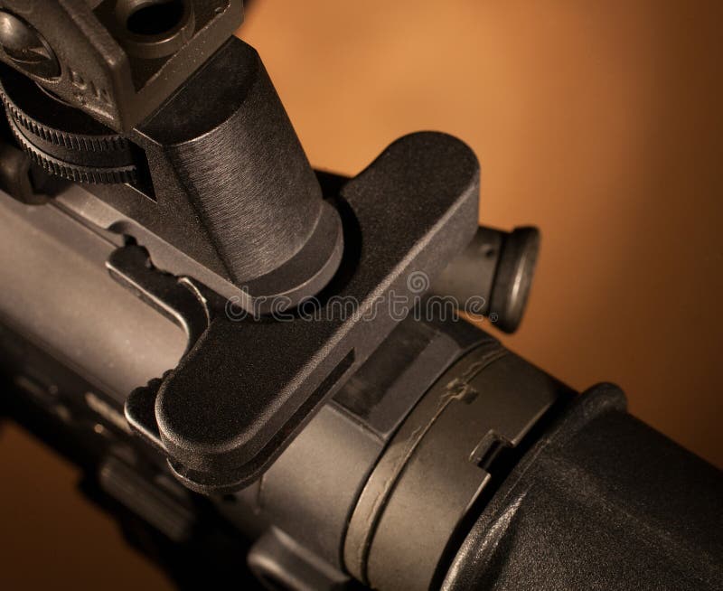 AR-15 Charging Handle and Shadow Stock Photo - Image of firearm, handle ...