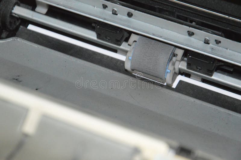Charging the Laser Printer Cartridge with Toner Powder Stock Image ...