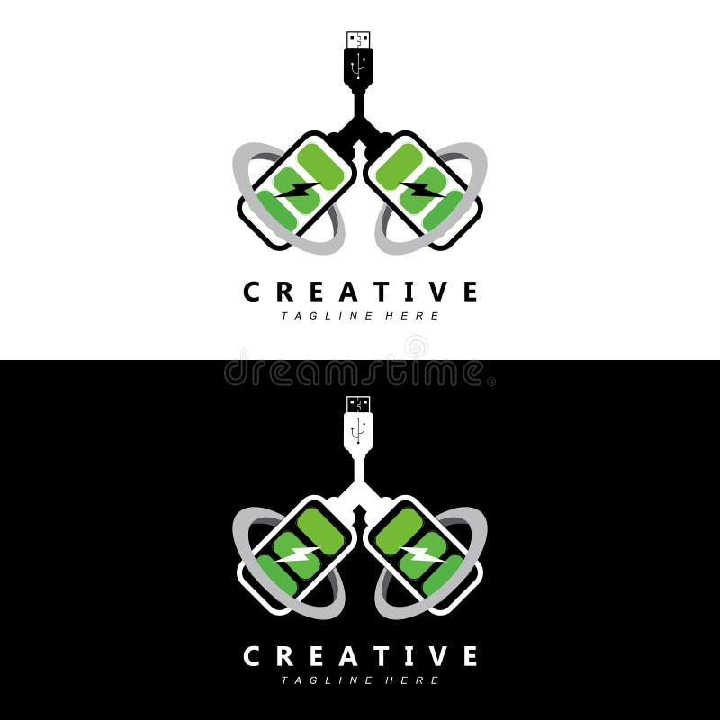 Charging Logo Vector Icon, Smartphone Vehicle, Using Electricity and ...