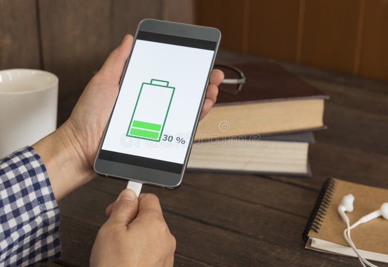Charging Mobile Smartphones Stock Image - Image of battery, line: 72818081