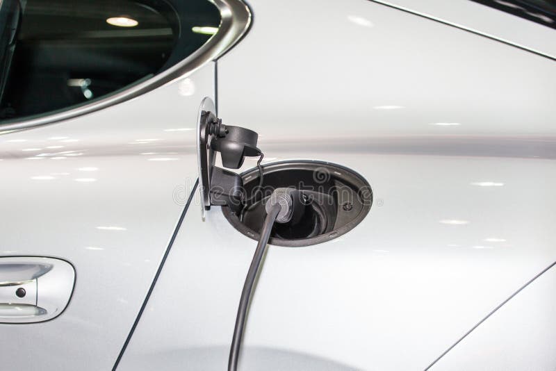 Charging Power Energy for Modern Electric Cars Stock Photo - Image of ...