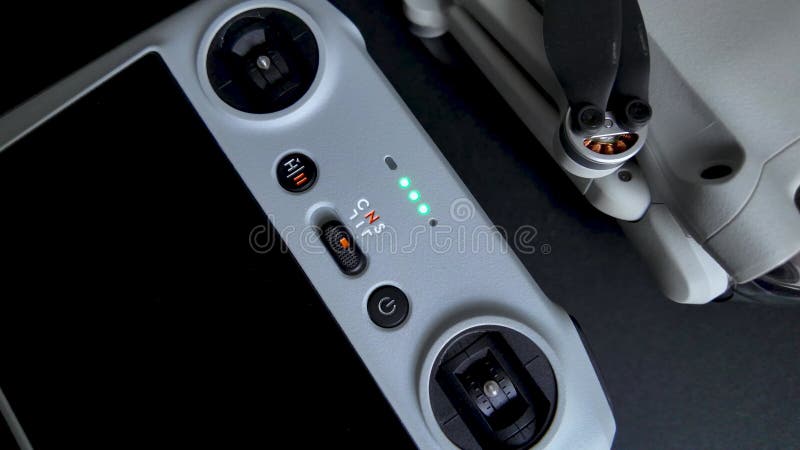 Charging Process for Drone Remote Control Dji Rc Mini 3 Pro Stock ...