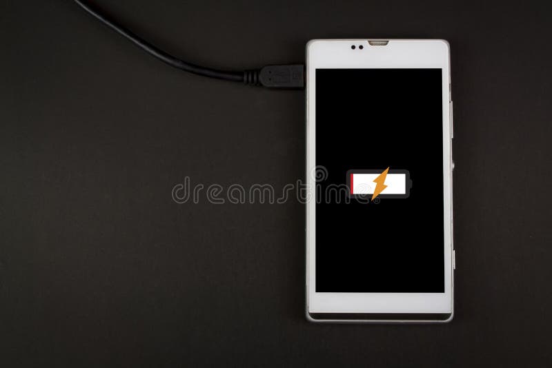 Charging Smartphone on Background Stock Image - Image of power, charge ...