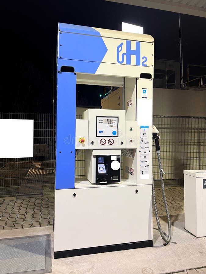 Charging Station for Hydrogen Fuel Vehicles Stock Image - Image of ...