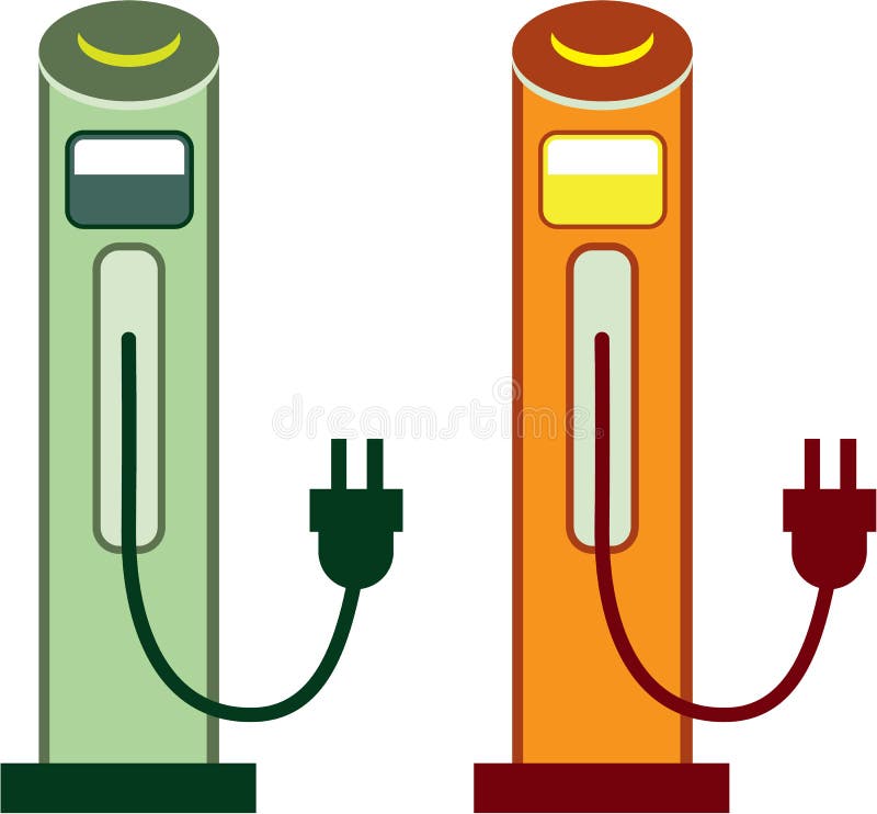 Charging Station stock vector. Illustration of auto, connection - 62486737
