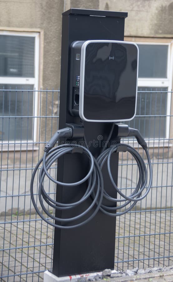 Charging Station To Charge Electric Stock Image - Image of pump ...