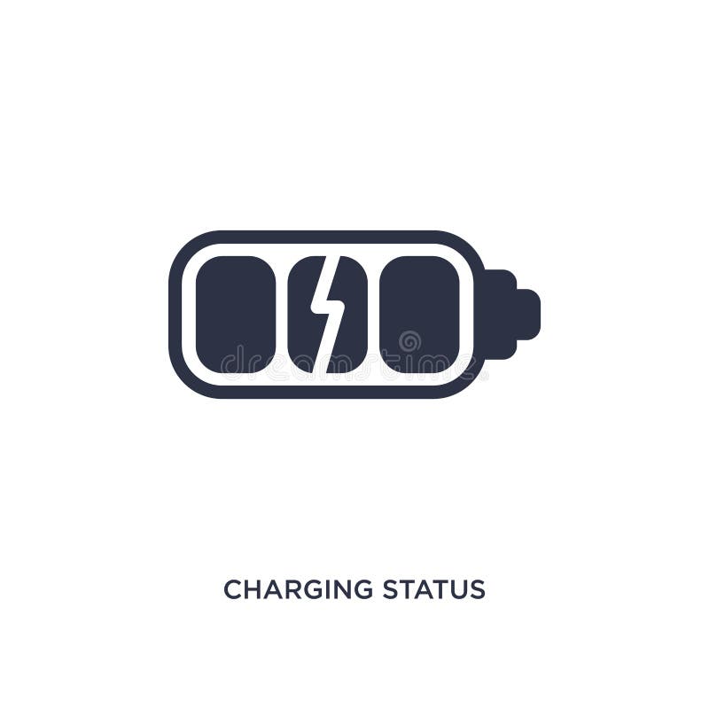 Two Color Recharge Vector Icon from Hardware Concept. Isolated Blue ...